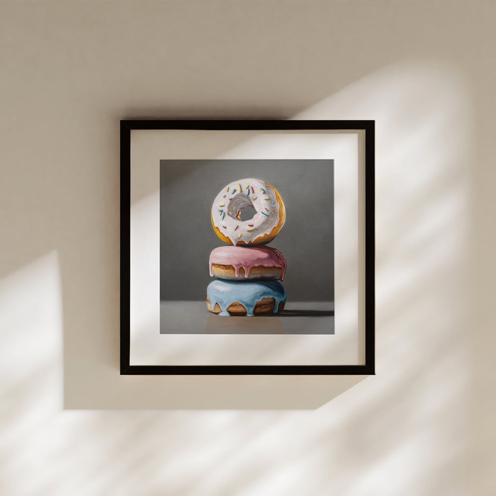 Donut Stack Trio | Fine Art Print – Lauren Pretorius Art